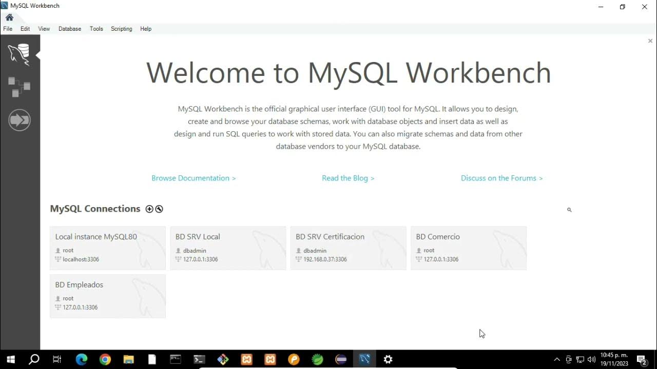 Exportar e Importar base de datos MySQL Workbench - YouTube