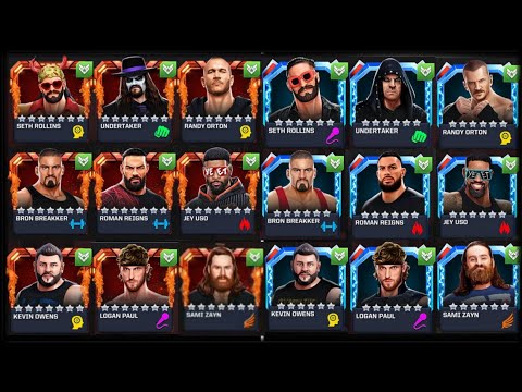 7STAR VS 6STAR SUPER MOVES COMPARISION IN WWE MAYHEM 