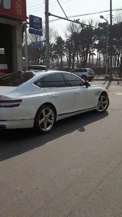 제네시스 올뉴G80 RG3 20인치 화이트크롬 휠튜닝 - YouTube