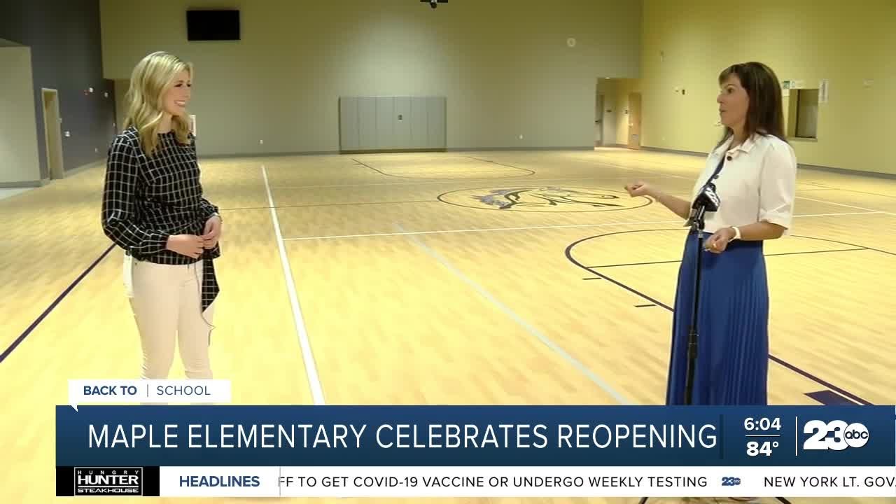 Live interview: Maple Elementary reopens new campus - YouTube