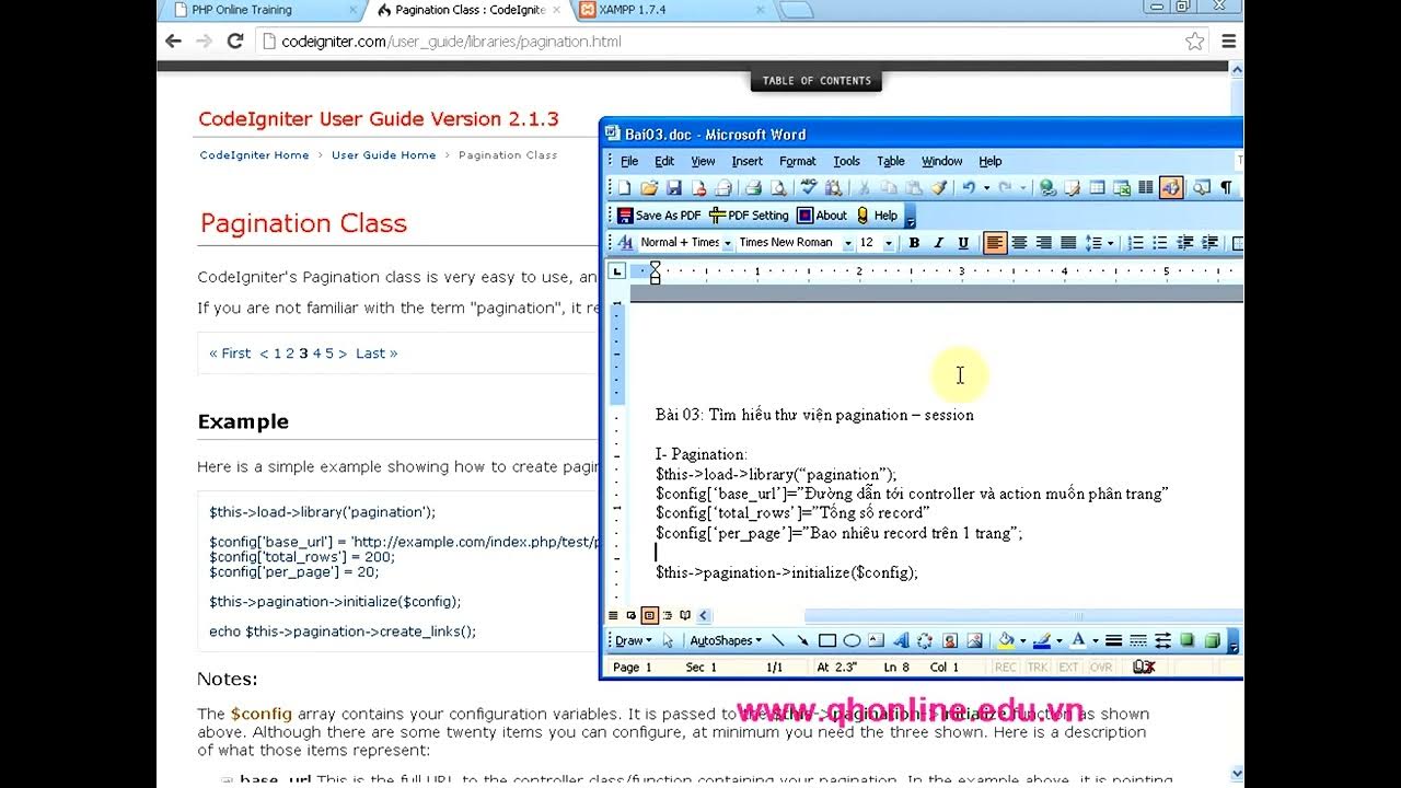 Bài 18: Giới thiệu về phân trang trong Codeigniter phần 01 - YouTube