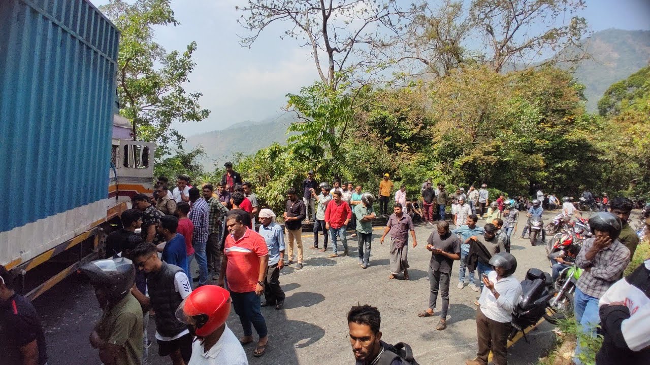 full load lorry on at hairpinbend !!!!! (PART-1) heavy block driving ...