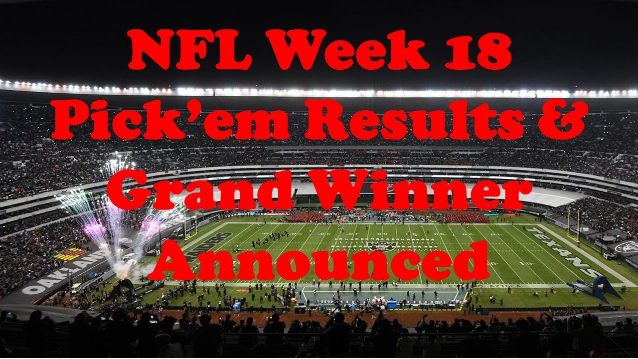 NFL GridIron Week 18 Results - Overall Winner Announced - YouTube