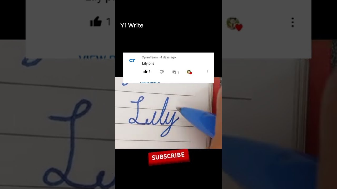 Lily - Beautiful name in in Cursive writing| Cursive Writing for ...