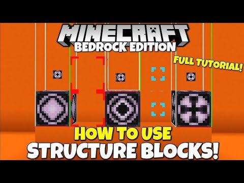 How To Use A Structure Block In Minecraft Bedrock Edition - YouTube