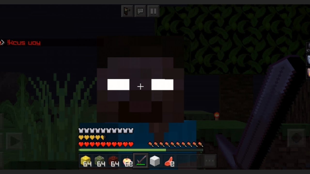 Minecraft pocket edition herobrine mod - YouTube