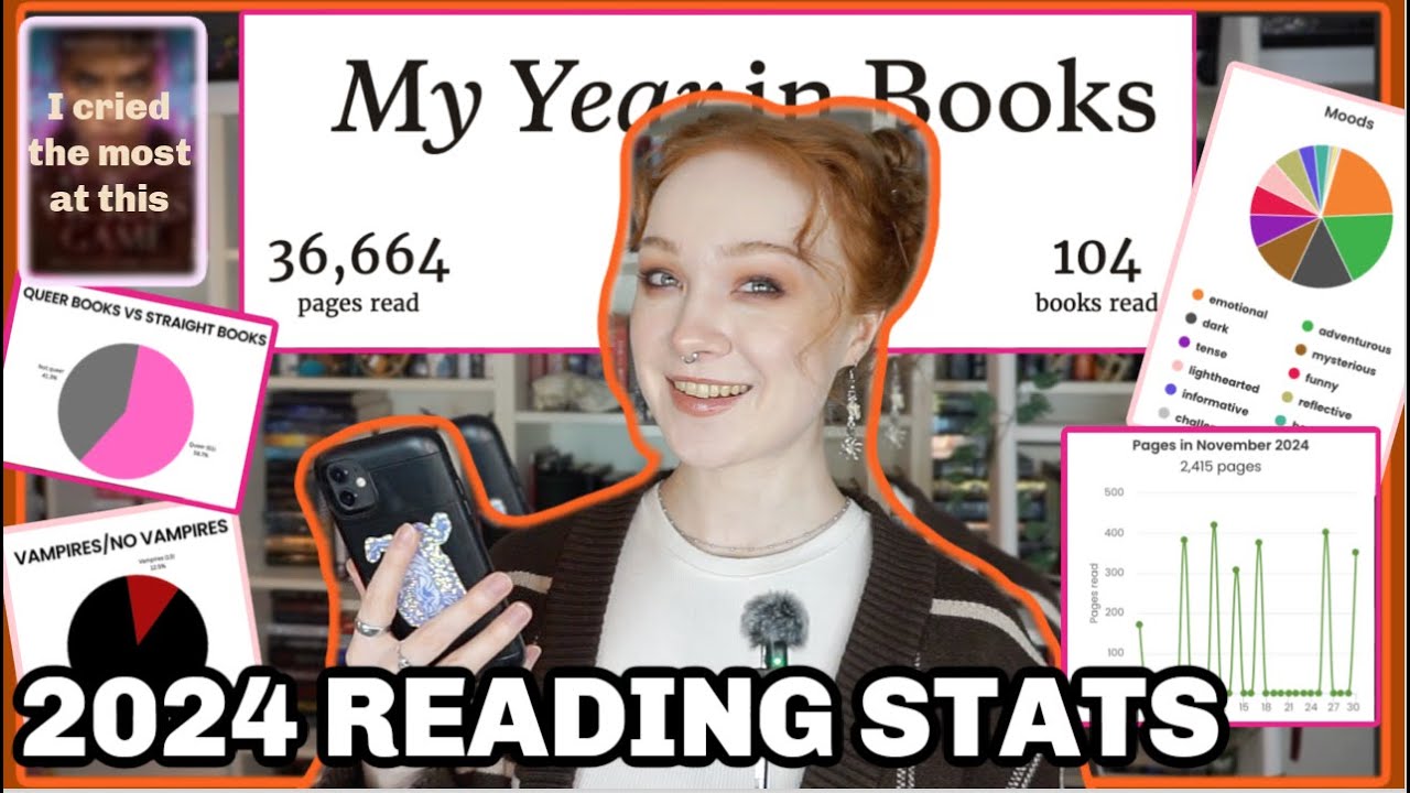 My Reading Stats of 2024! 📚 (I'm now a statistician) - YouTube