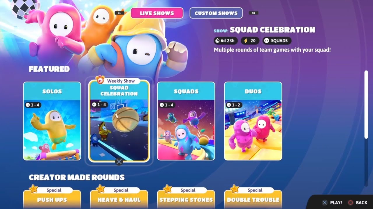 Fall Guys Squad Celebration Gameplay - YouTube