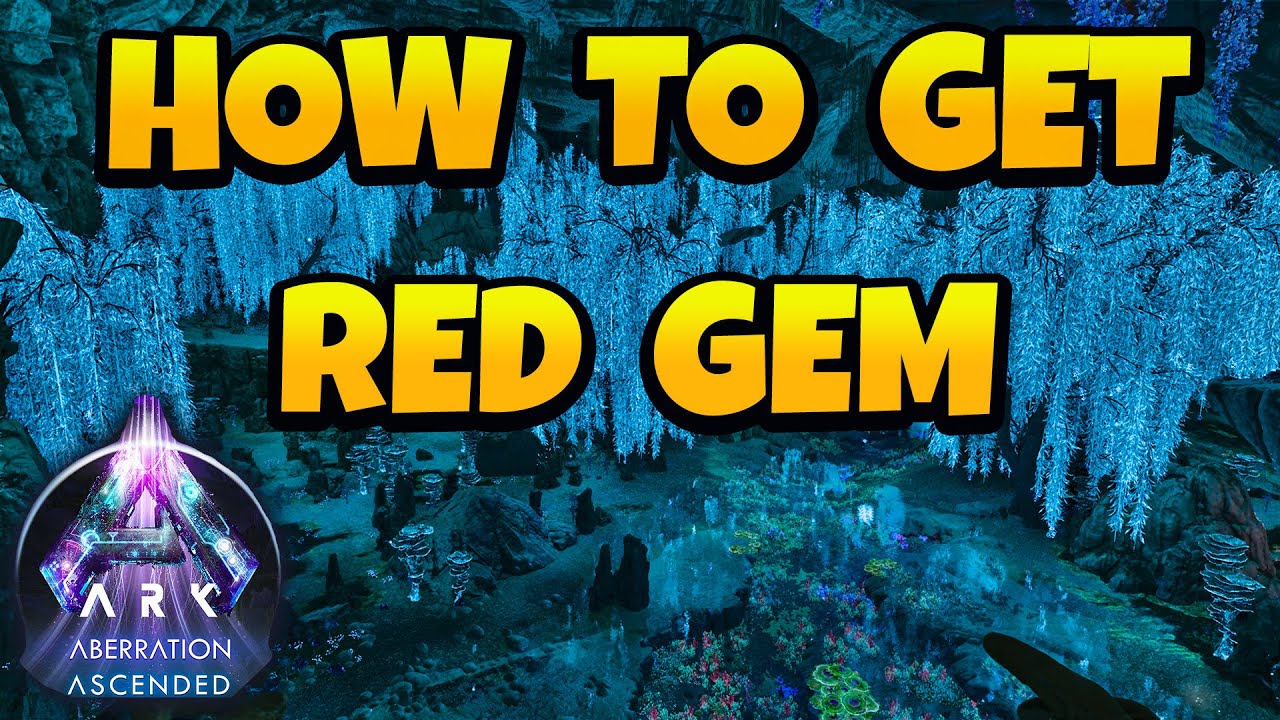 How to Find Red Gem in ARK Ascended - Aberration Map - YouTube