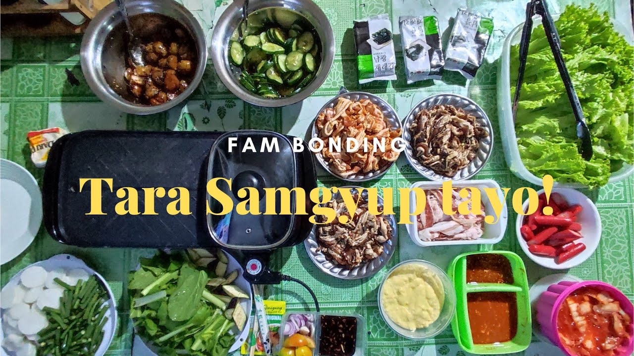 Yhin's Vlog 027 : DIY Samgyup at home with my fam - YouTube