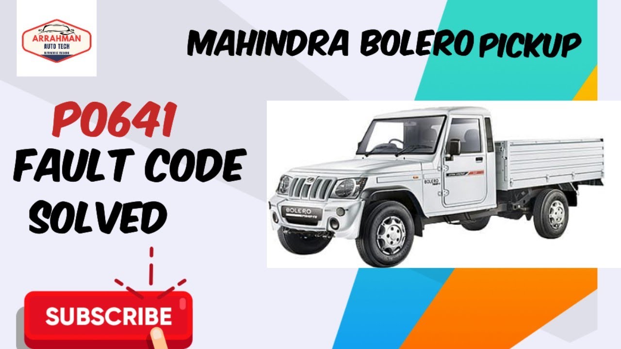 P0641 fault code solved in mahindra bolero - YouTube