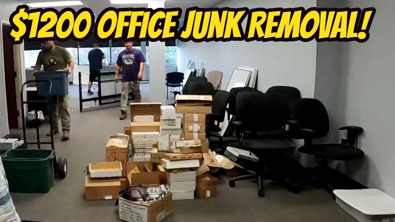 Junk Removal at an Office Building...It all has to GO! - YouTube