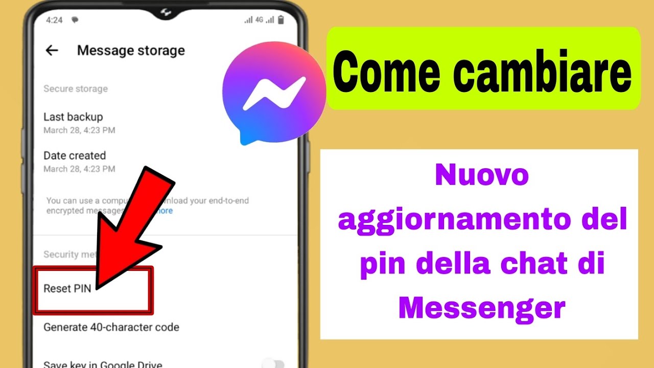 Come cambiare il PIN della chat di Messenger | Cambia il Pin della chat dei messaggi su ...