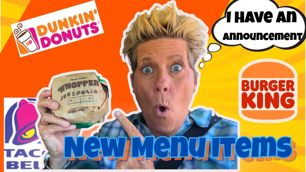 New Fast Food Menu Items! - YouTube