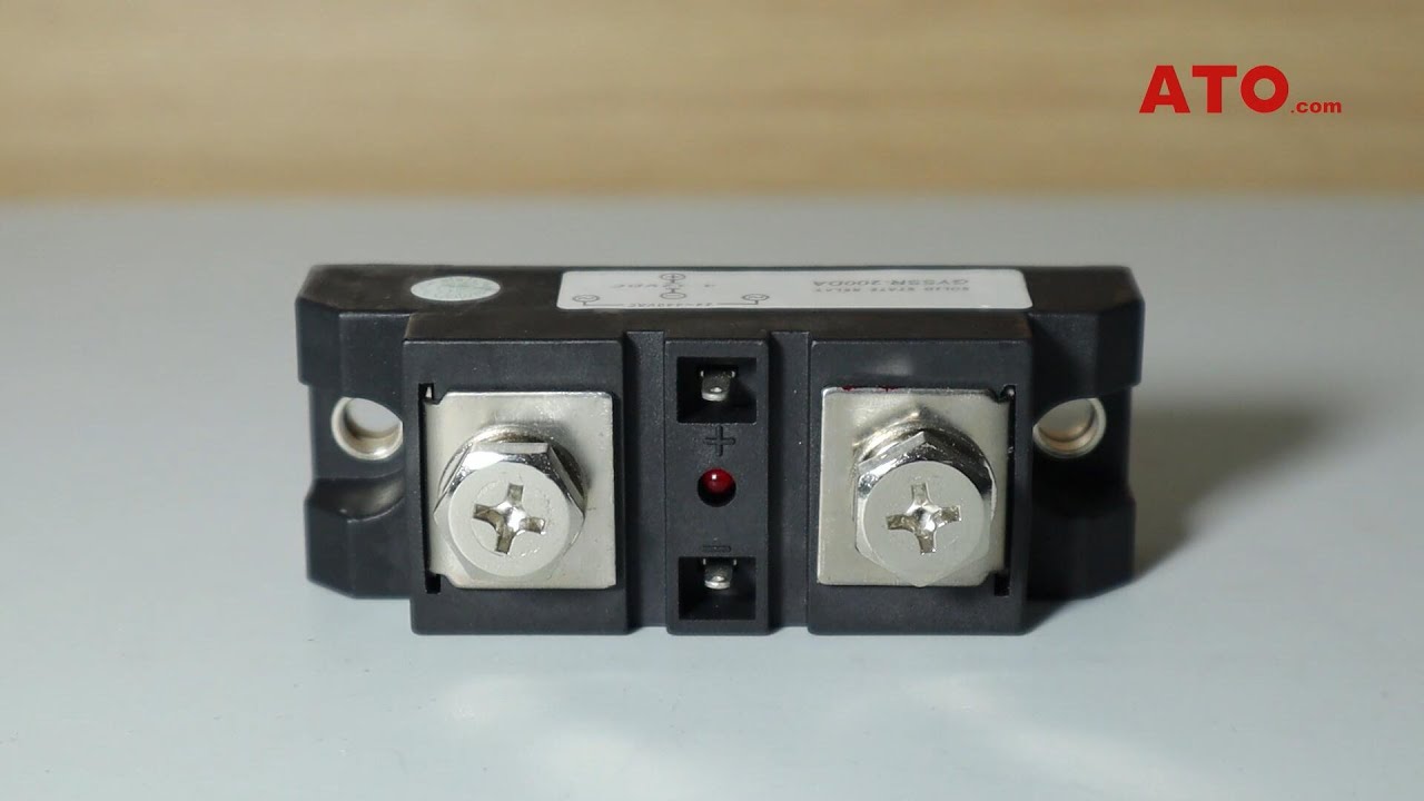Solid State Relay, Single Phase, 200A DC-AC SSR - YouTube