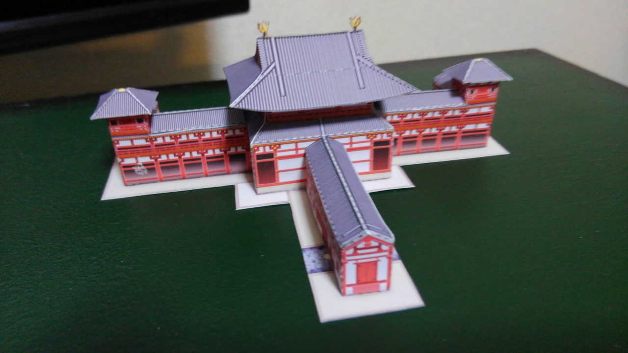 Making Phoenix Hall Of Byodoin Temple Papercraft Time Lapse - YouTube