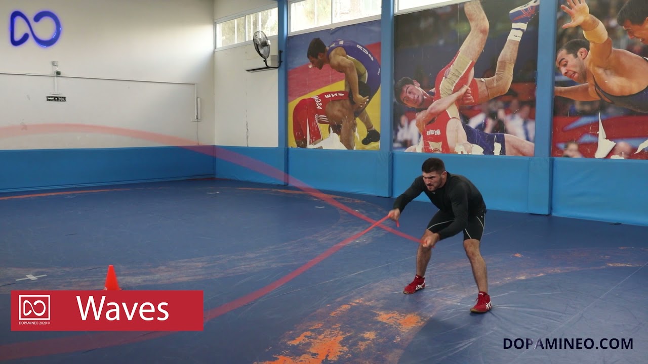 Waves Exercise with Dopa resistance bands - YouTube