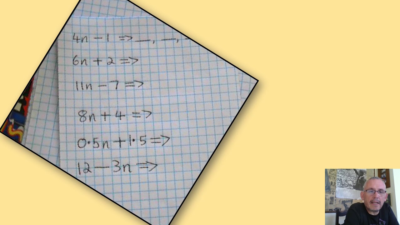 2Year 8 Introduction to Linear Sequence - YouTube