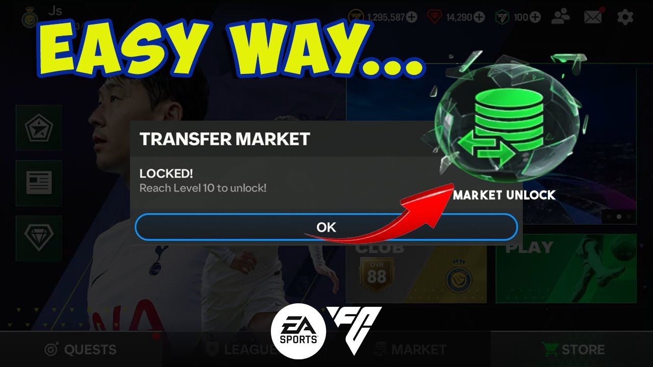 How To Unlock Market Quickly in FC Mobile! - YouTube