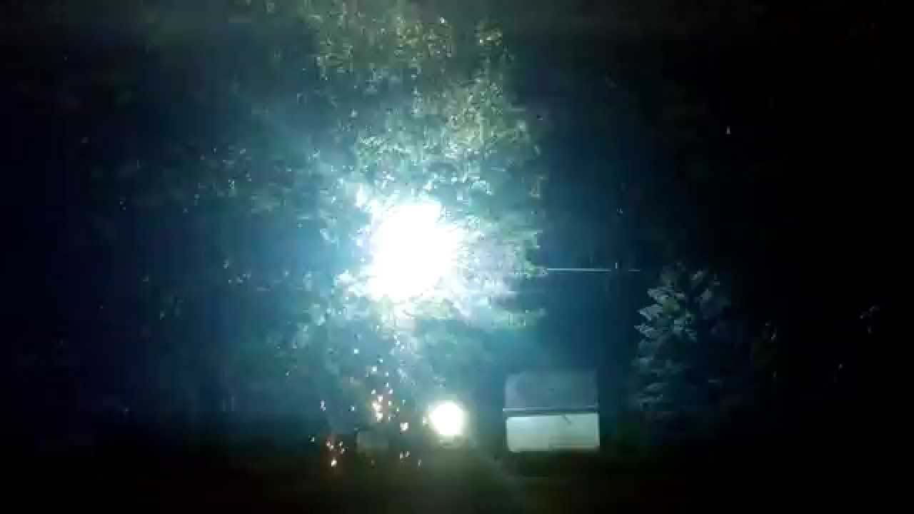 Tree vs power line arcing - YouTube