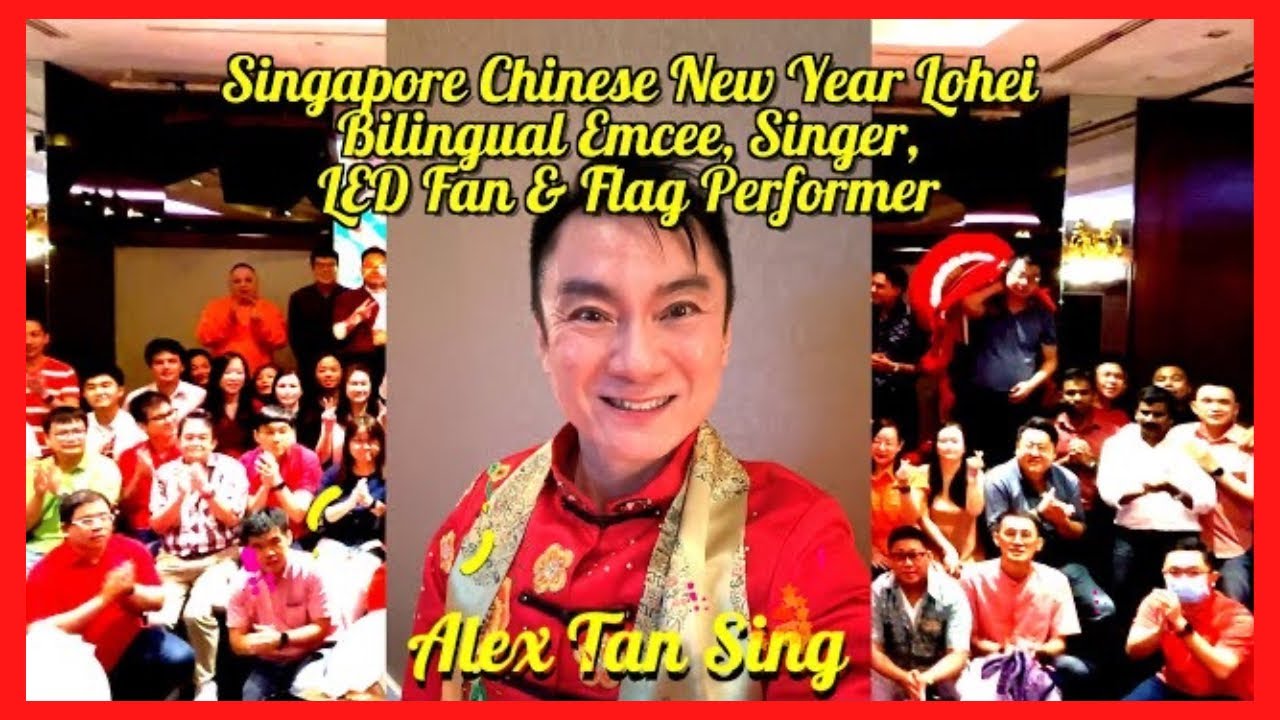 Chinese New Year Song by Emcee Singer LED Fan & Flag CNY Lohei ...