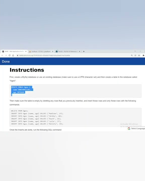 RUNNING SQL QUERIES THROUGH XAMPP MYSQL SERVER #SHORTS - YouTube