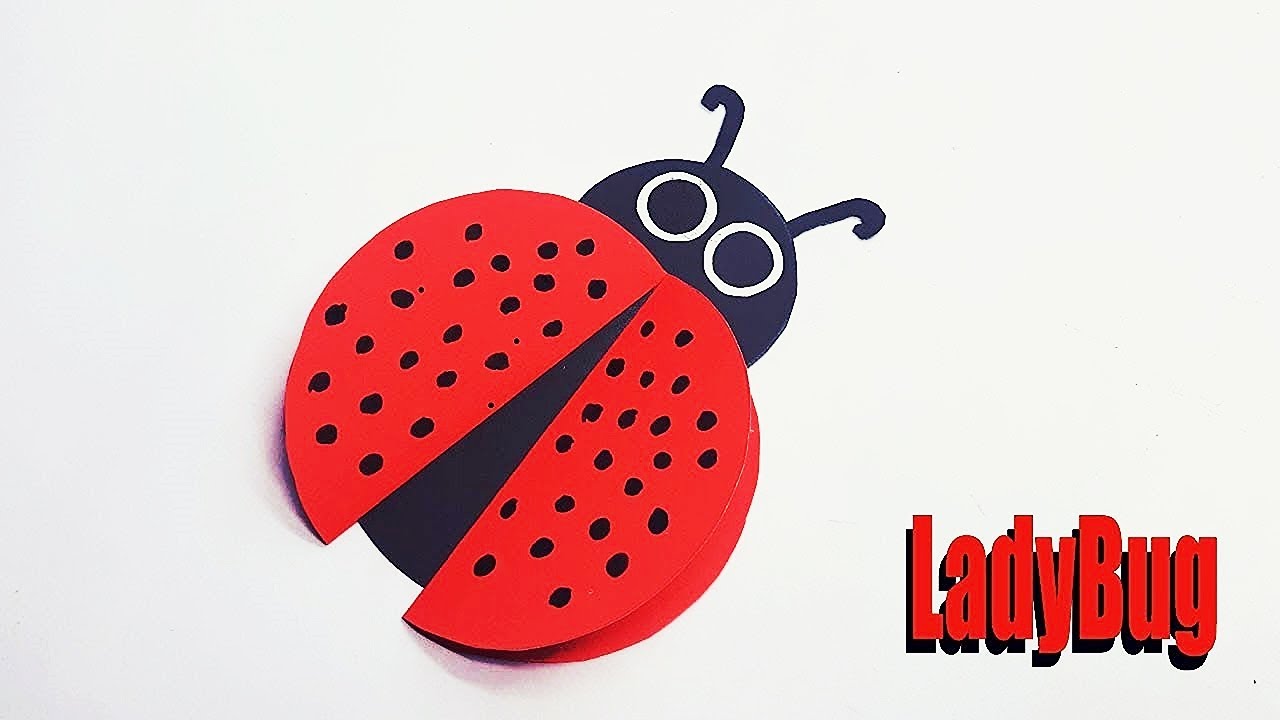 How to Make a Paper Ladybug | School Project Craft: Paper Ladybug | DIY ...