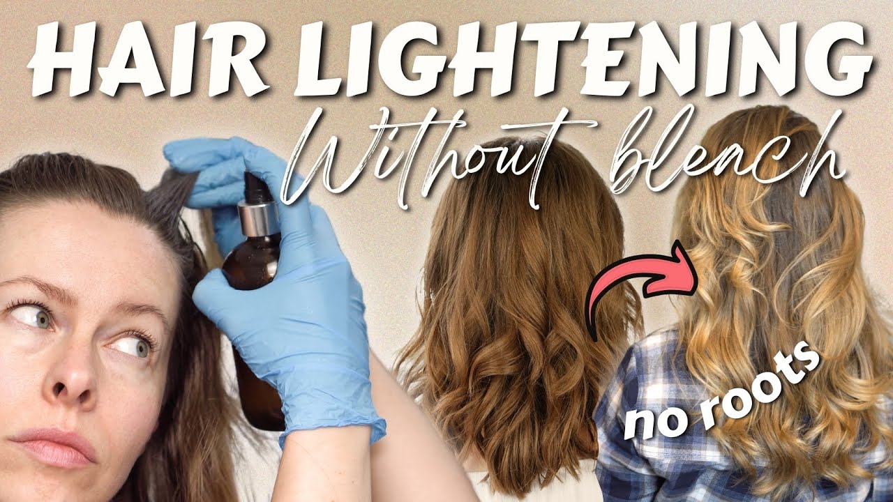 Hydrogen Peroxide Hair Lightening Update Natural Blonde Results No Roots