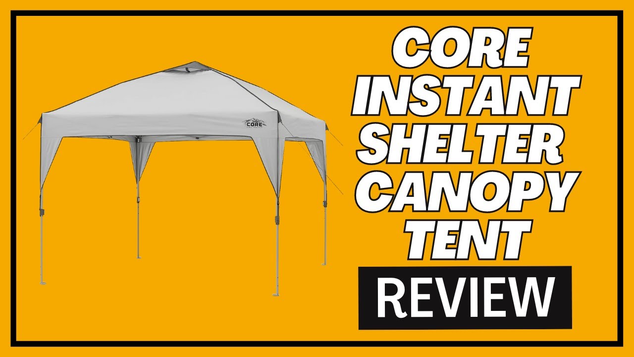 Core 10' x 10' Instant Shelter Pop Up Canopy Tent Review - YouTube