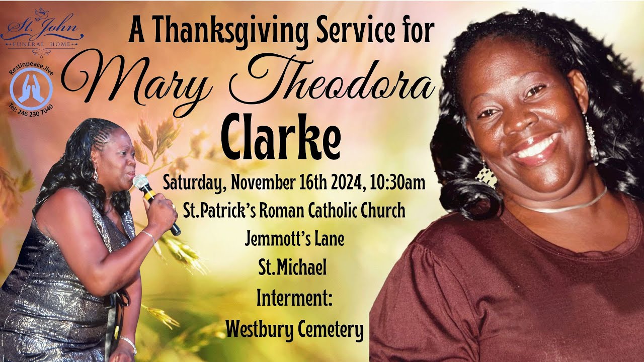 Live Stream of Funeral Service for Mary Theodora Clarke - YouTube