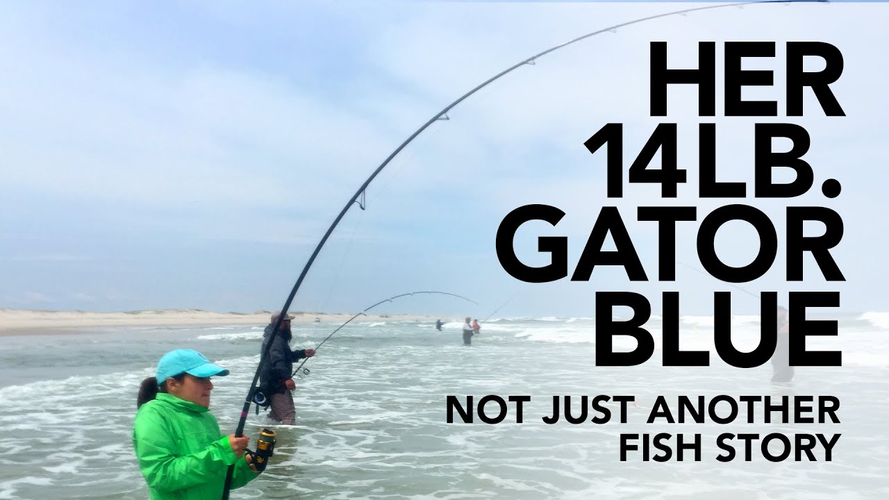 Not Just Another Fish Story - Her 14lb Gator Blue - YouTube