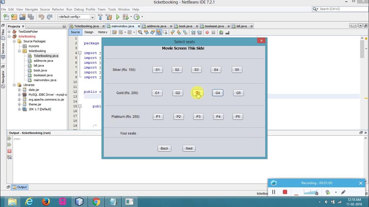Movie Ticket Booking - Java Project Code - YouTube