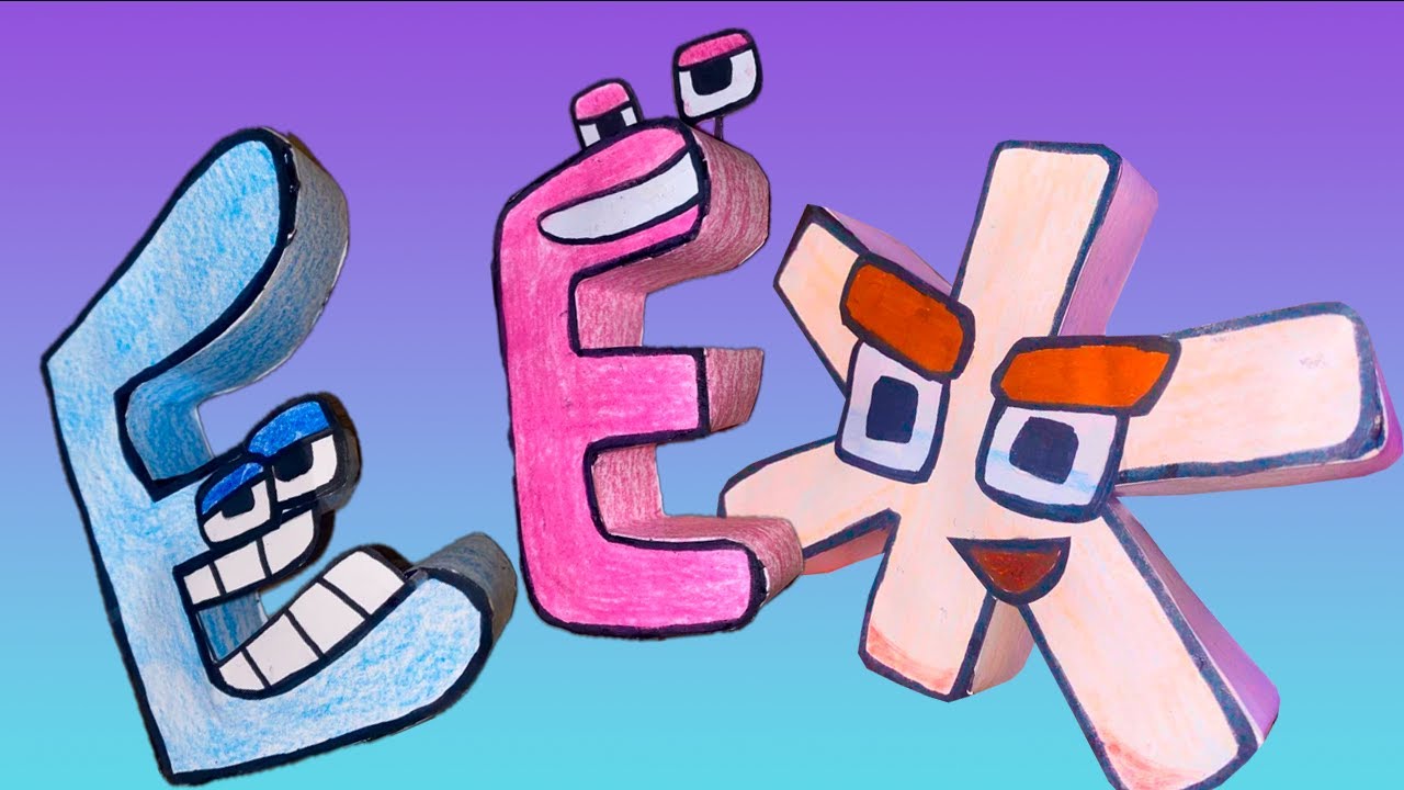 Paper Craft E(E) Ё(YO) Ж(ZHe)| Russian Alphabet Lore | COMPILATION ...
