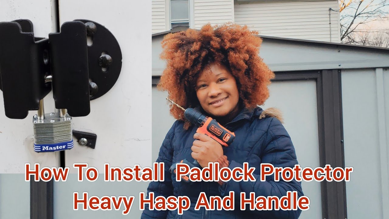 Vlogmas Day 22 How To Install Heavy Metal Padlock Protector Heavy Hasp ...