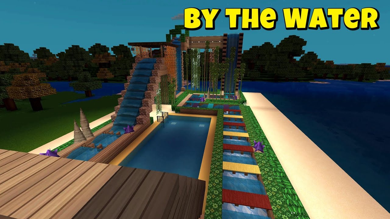 Minecraft: How to build a water slide - YouTube