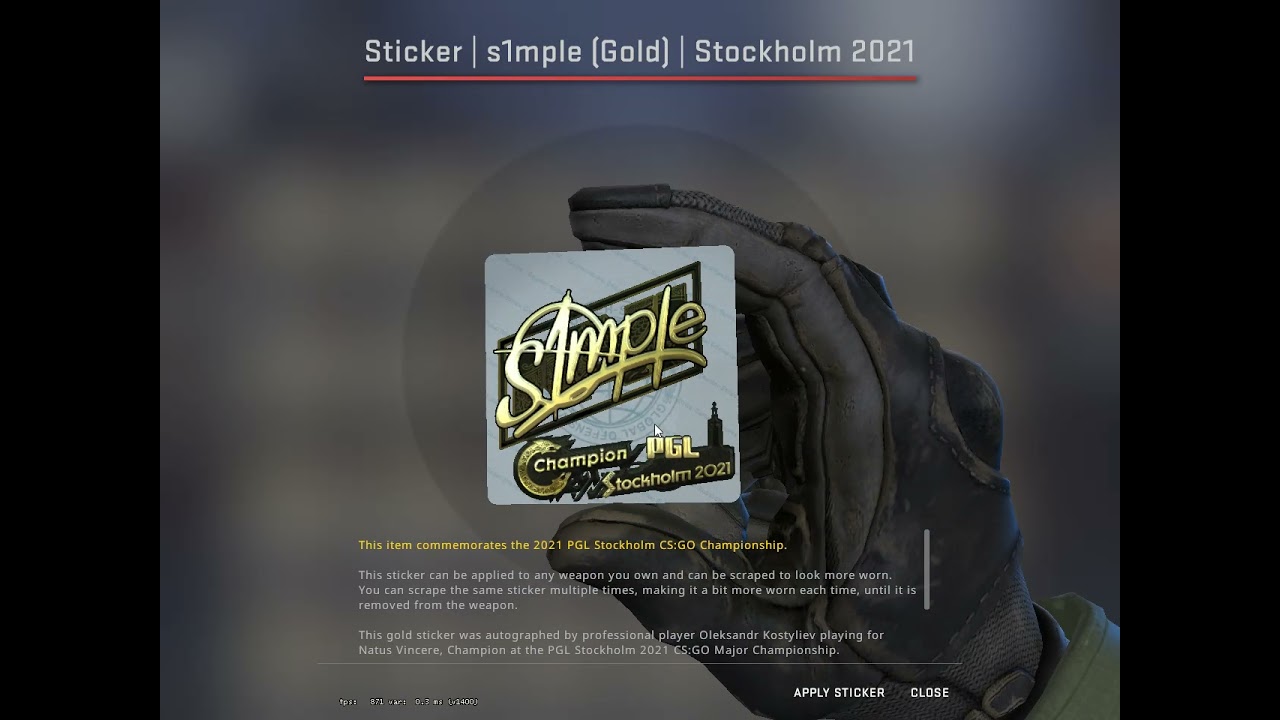 GOLD S1MPLE STICKER UNBOXING - YouTube