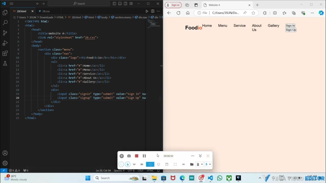 HTML & CSS Project 28: 'Website 4' Created by Trishanth Kumar - YouTube