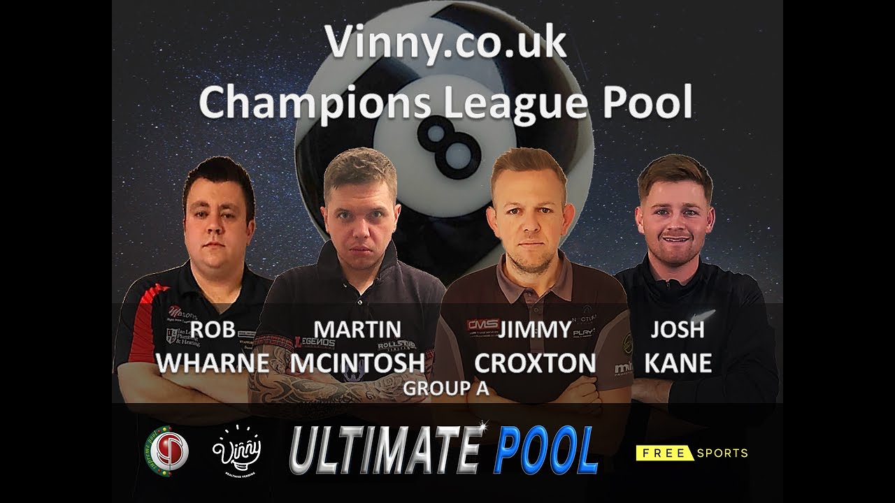 Jimmy Croxton v Rob Wharne Group A Vinny.co.uk Champions League Pool ...