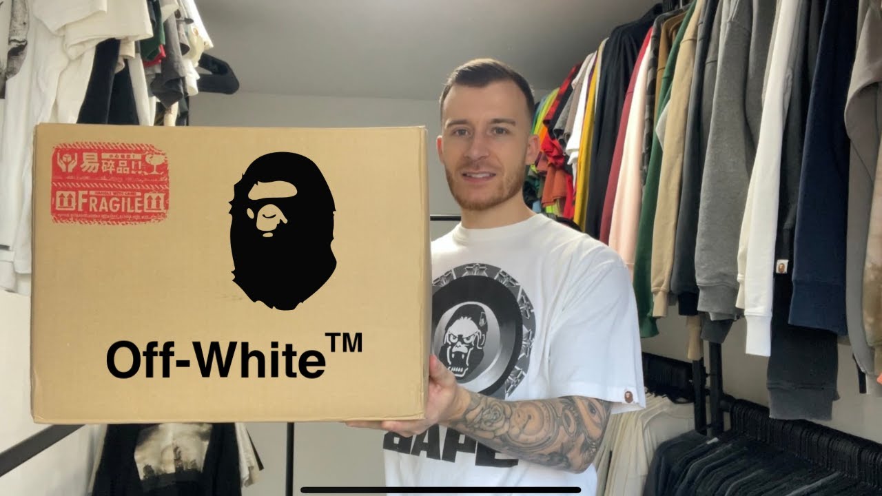 Unboxing Mystery Streetwear Box (Bape & Off-White) | EP 1 - YouTube