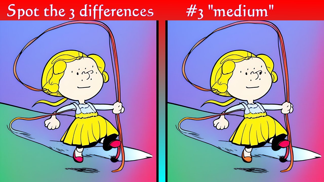 Find The Difference👀 3 Differences 5 puzzles Easy Hard💖 - YouTube