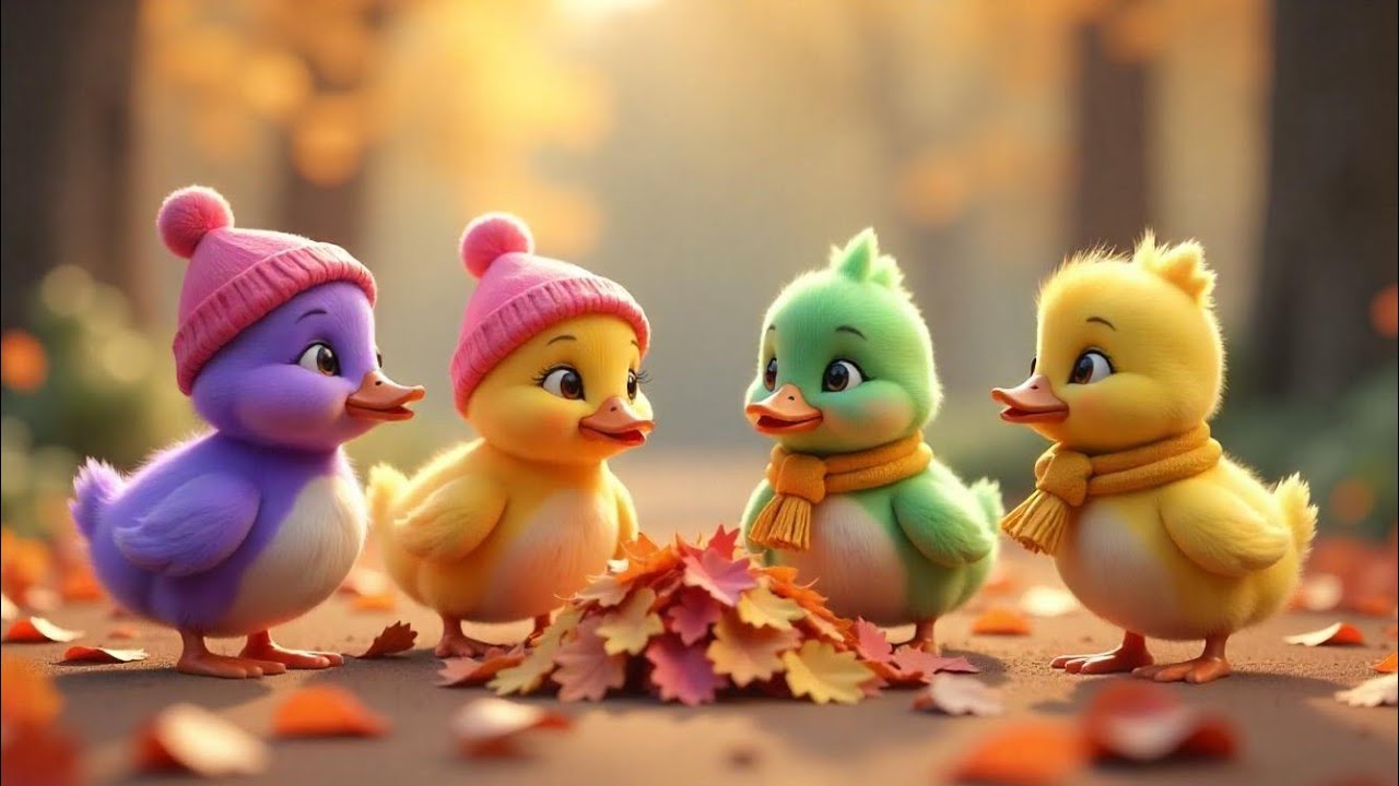 Five Little Ducks | A Colorful Adventure with Chicks and Ducks | Quacky ...