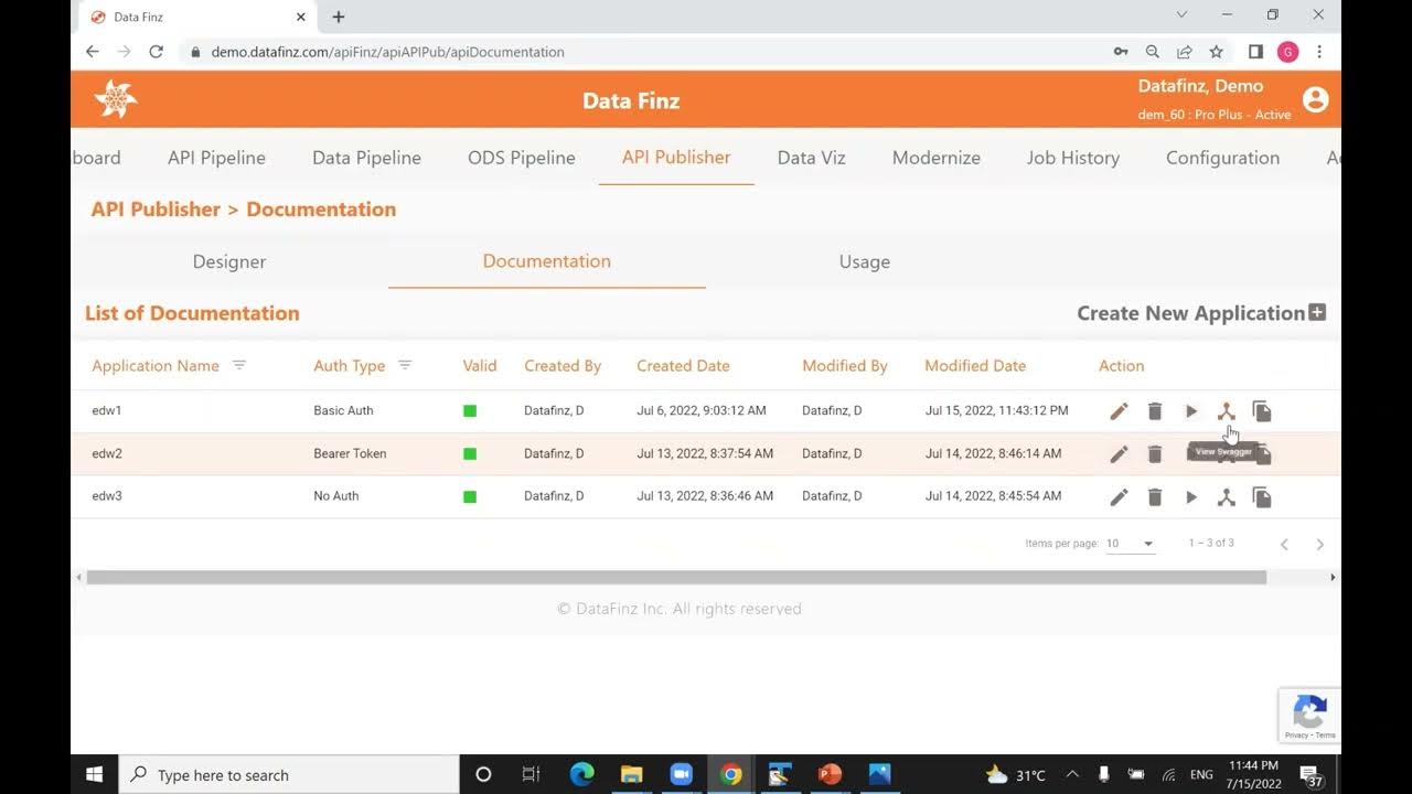 DataFinz API Docs - YouTube