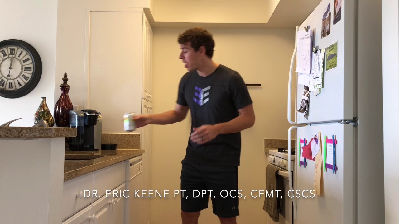 Simple Low Back Pain Kitchen Exercise - YouTube