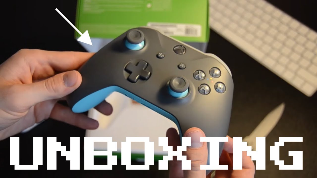 SPECIAL EDITION Xbox Wireless Controller - Grey/Blue Unboxing ...