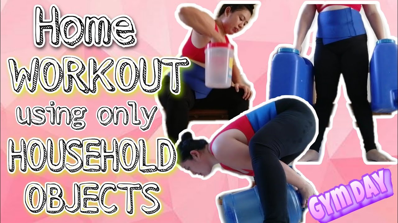 HOME WORKOUT using HOME OBJECTS | Nicezey Nice - YouTube
