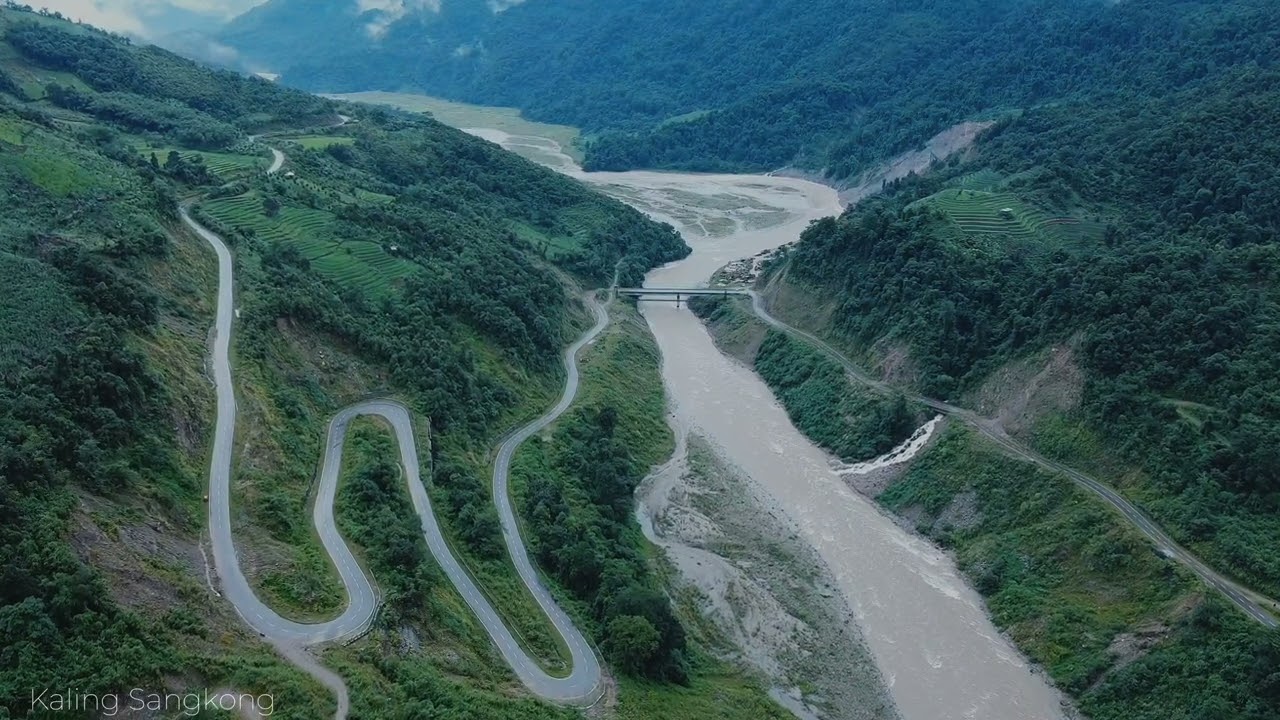 Aerial view of Mariyang, Lagru, Sidip,Sising and Yoying - YouTube