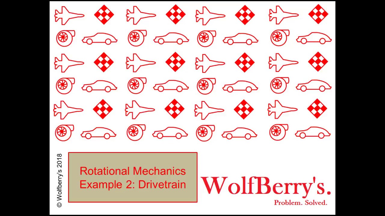 Rotational Mechanics Example 2: Drivetrain - YouTube