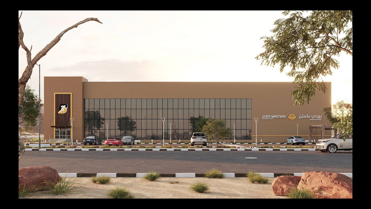 Body Masters Gym Design Animation | Interior & Exterior 3D ...