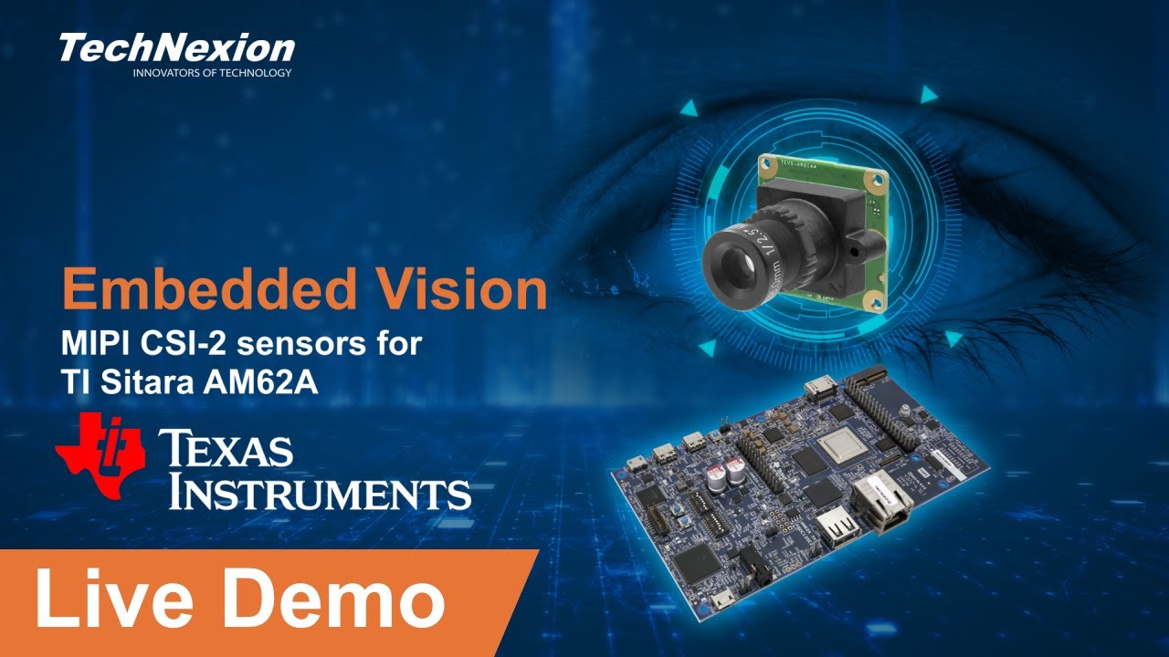 TI Sitara AM62A Embedded Vision (camera) Solutions - YouTube