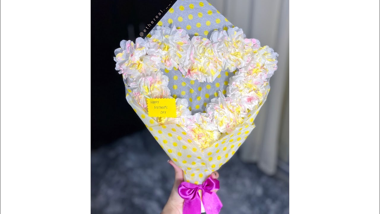Mother’s Day special gift for mum | Pinterest viral heart paper bouquet ...